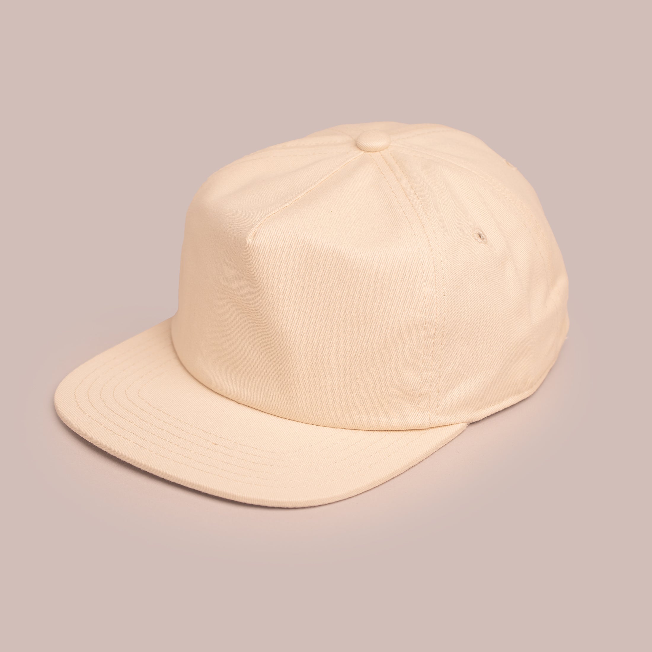 Blank Hat - Nissi 5 Panel Unstructured Cap - Cream – Lost & Foundry