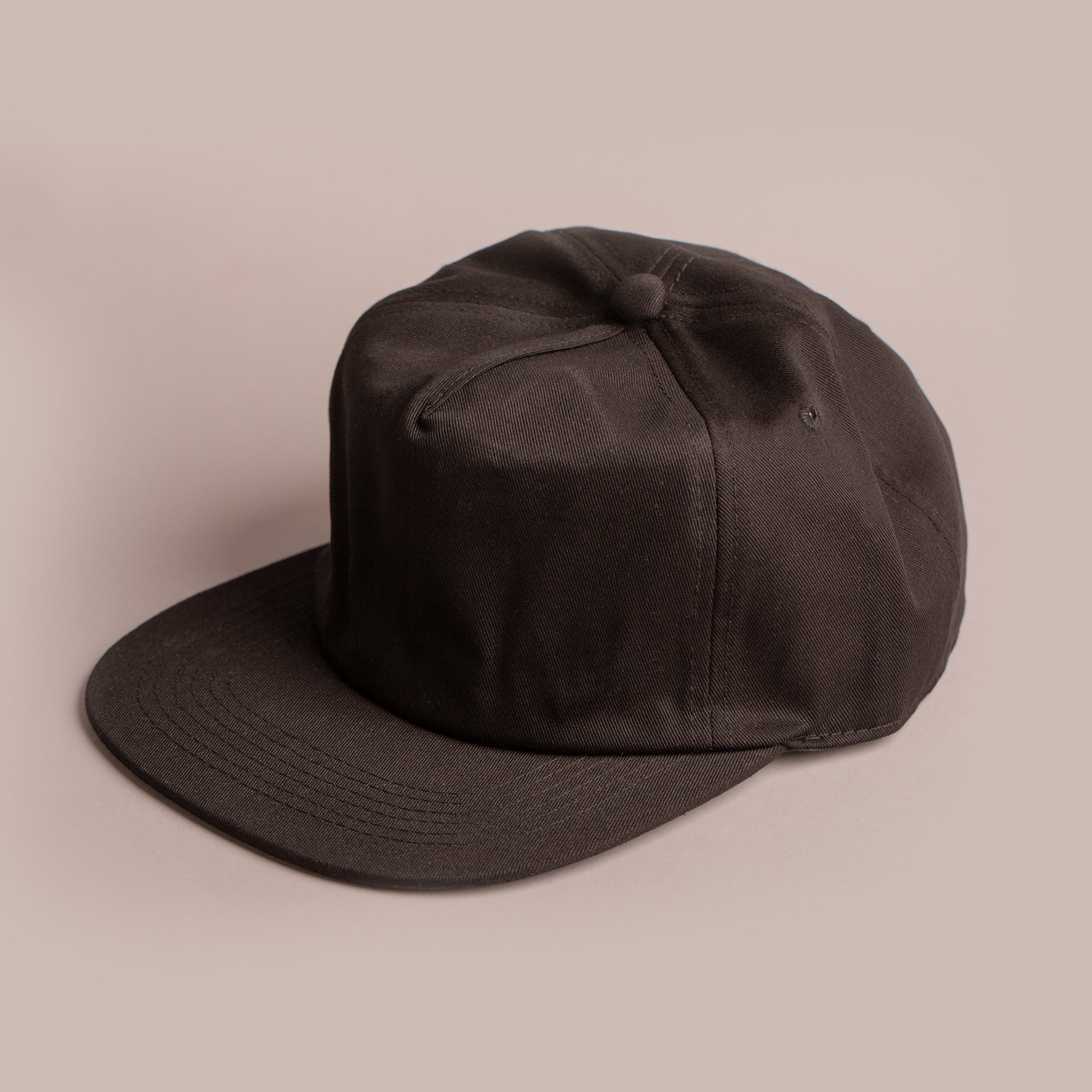 Blank Hat - Nissi 5 Panel Unstructured Cap - Black – Lost & Foundry