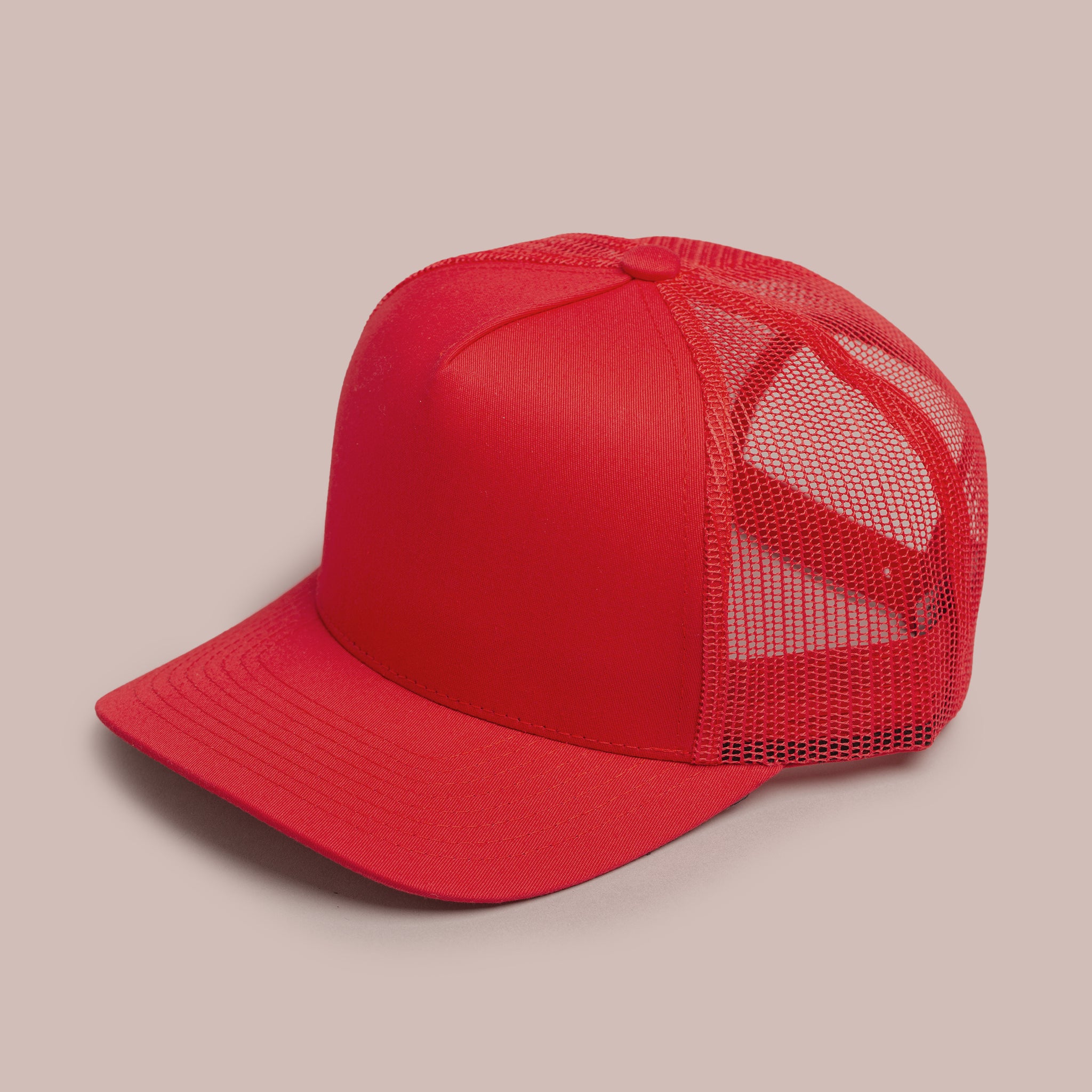 Blank Hat - Nissi Trucker - Bright Red – Lost & Foundry